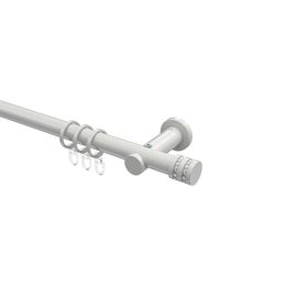 GARDINENSTANGE Platon Estana 480 cm (geteilt in 3 x 160 cm), 1-l&auml;ufig, 20 mm &Oslash; Wei&szlig;