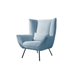 KAWOLA SESSEL IVA Hellblau Cord