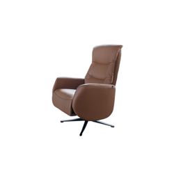 KAWOLA RELAXSESSEL SARI Braun Leder Relaxfunktion