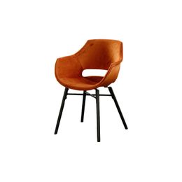 KAWOLA STUHL ZAJA Braun Velvet (1er-Set)