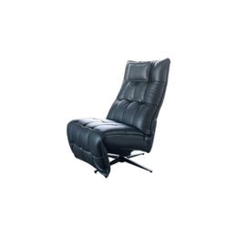 KAWOLA RELAXSESSEL MIKO Schwarz Leder Relaxfunktion