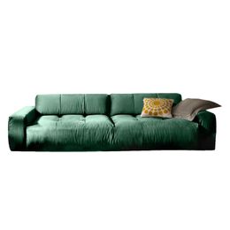 KAWOLA SOFA MIT SITZTIEFENVERSTELLUNG PALACE Smaragdgr&uuml;n Webstoff Relaxfunktion