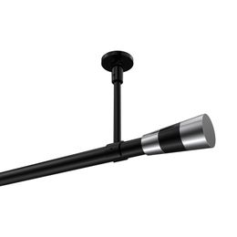 GARDINENSTANGE Sonette Tanara 320 cm (geteilt in 2 x 160 cm), 1-l&auml;ufig, 20 mm &Oslash; Schwarz
