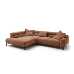 KAWOLA ECKSOFA DELIA Braun Cord