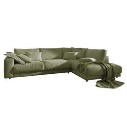 KAWOLA ECKSOFA MADELINE Gr&uuml;n Cord
