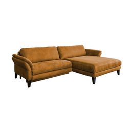KAWOLA ECKSOFA MALTA Rotbraun Webstoff