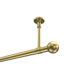 GARDINENSTANGE Sonette Luino 320 cm (geteilt in 2 x 160 cm), 1-l&auml;ufig, 20 mm &Oslash; Messing-Optik