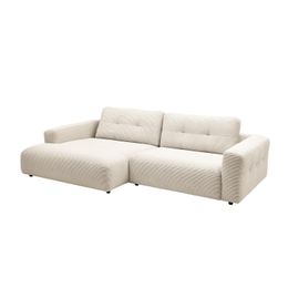 KAWOLA ECKSOFA XL MIKA Cremewei&szlig; Cord