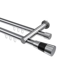 GARDINENSTANGE INNENLAUF Platon Tanara 100 cm, 2-l&auml;ufig, 20 mm &Oslash; Chrom