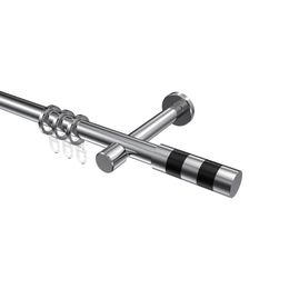 GARDINENSTANGE Prestige Mavell 160 cm, 1-l&auml;ufig, 20 mm &Oslash; Chrom