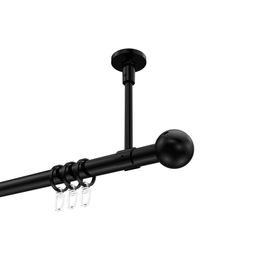 GARDINENSTANGE Sonette Luino 160 cm, 1-l&auml;ufig, 20 mm &Oslash; Schwarz