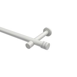 GARDINENSTANGE Prestige Estana 540 cm (geteilt in 3 x 180 cm), 1-l&auml;ufig (ohne Ringe), 20 mm &Oslash; Wei&szlig;