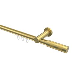 GARDINENSTANGE INNENLAUF Platon Mavell 480 cm (geteilt in 3 x 160 cm), 1-l&auml;ufig, 20 mm &Oslash; Messing-Optik