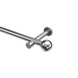 GARDINENSTANGE Prestige Luino 420 cm (geteilt in 3 x 140 cm), 1-l&auml;ufig (ohne Ringe), 20 mm &Oslash; Chrom