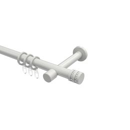 GARDINENSTANGE Prestige Estana 100 cm, 1-l&auml;ufig, 20 mm &Oslash; Wei&szlig;