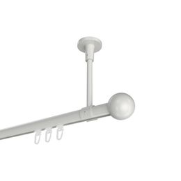 GARDINENSTANGE INNENLAUF Sonette Luino 160 cm, 1-l&auml;ufig, 20 mm &Oslash; Wei&szlig;