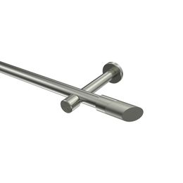 GARDINENSTANGE Prestige Verano 520 cm (geteilt in 4 x 130 cm), 1-l&auml;ufig (ohne Ringe), 20 mm &Oslash; Edelstahl-Optik