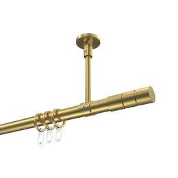 GARDINENSTANGE Sonette Elanto 400 cm (geteilt in 2 x 200 cm), 1-l&auml;ufig, 20 mm &Oslash; Messing-Optik