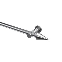 GARDINENSTANGE Platon Savio 160 cm, 1-l&auml;ufig (ohne Ringe), 20 mm &Oslash; Chrom