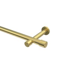GARDINENSTANGE Prestige Santo 120 cm, 1-l&auml;ufig (ohne Ringe), 20 mm &Oslash; Messing-Optik