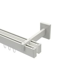GARDINENSTANGE INNENLAUF Smartline Paxo 120 cm, 2-l&auml;ufig, 14x35 mm Wei&szlig;