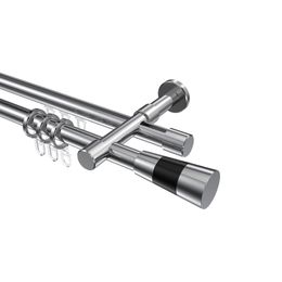 GARDINENSTANGE RUNDROHR-INNENLAUF Prestige Tanara 100 cm, 2-l&auml;ufig, 20 mm &Oslash; Chrom