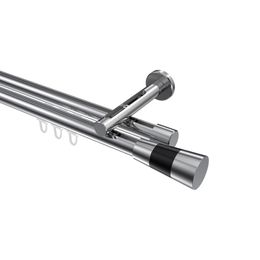 GARDINENSTANGE INNENLAUF Siteno Tanara 180 cm, 2-l&auml;ufig, 20 mm &Oslash; Chrom