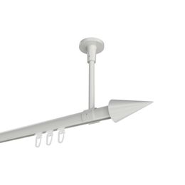 GARDINENSTANGE INNENLAUF Sonette Savio 360 cm (geteilt in 2 x 180 cm), 1-l&auml;ufig, 20 mm &Oslash; Wei&szlig;