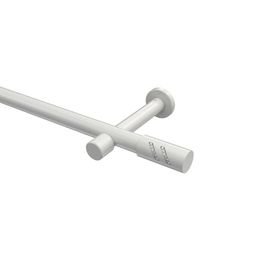 GARDINENSTANGE Prestige Zoena 280 cm (geteilt in 2 x 140 cm), 1-l&auml;ufig (ohne Ringe), 20 mm &Oslash; Wei&szlig;