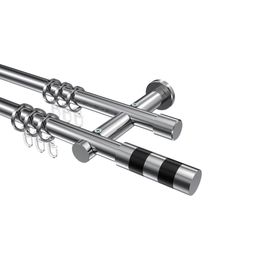GARDINENSTANGE Platon Mavell 200 cm, 2-l&auml;ufig, 20 mm &Oslash; Chrom