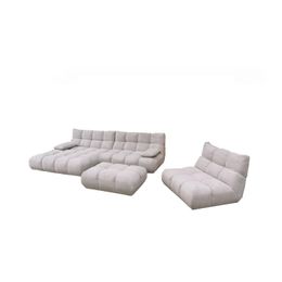 KAWOLA SITZGRUPPE VIVIEN 3ER SET Silber Cord (1er-Set)