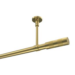 GARDINENSTANGE Sonette Mavell 120 cm, 1-l&auml;ufig, 20 mm &Oslash; Messing-Optik
