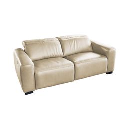 KAWOLA SOFA MIT RELAXFUNKTION FINN Cremewei&szlig; Leder Relaxfunktion