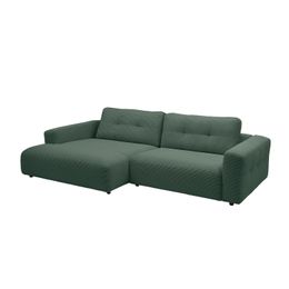 KAWOLA ECKSOFA XL MIKA Smaragdgr&uuml;n Cord