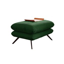 KAWOLA HOCKERBANK CHARME Smaragdgr&uuml;n Cord