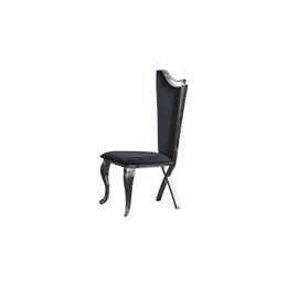 KAWOLA ESSZIMMERSTUHL AMALIA Schwarz Velvet