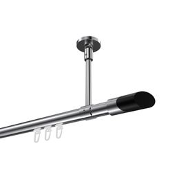 GARDINENSTANGE INNENLAUF Sonette Verano 100 cm, 1-l&auml;ufig, 20 mm &Oslash; Chrom