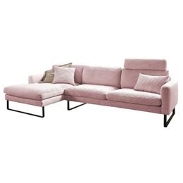 KAWOLA ECKSOFA RICARDA Pink Cord