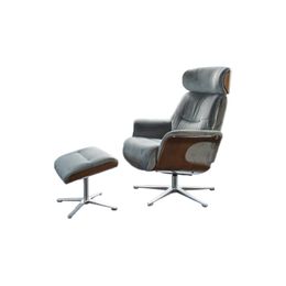 KAWOLA RELAXSESSELSET TOSAR Steingrau Velvet