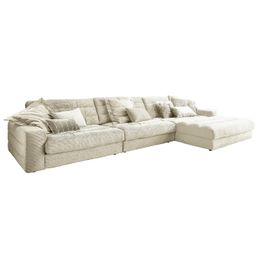 KAWOLA ECKSOFA XL LANA Cremewei&szlig; Cord