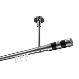 GARDINENSTANGE INNENLAUF Sonette Mavell 360 cm (geteilt in 2 x 180 cm), 1-l&auml;ufig, 20 mm &Oslash; Chrom
