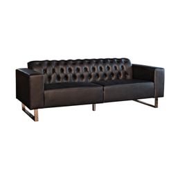 KAWOLA LEDERSOFA NILO Schwarz Leder
