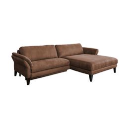 KAWOLA ECKSOFA MIT MOTORISCHER RELAXFUNKTION MALTA Braun Webstoff Relaxfunktion