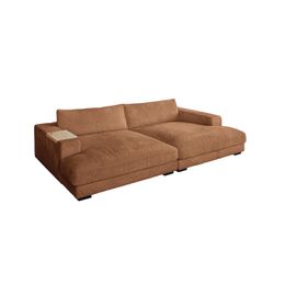 KAWOLA BIG SOFA XL MIT TABLETT MADELINE Braun Cord