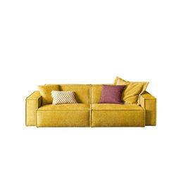 KAWOLA SOFA SAMU Gelb Webstoff