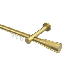 GARDINENSTANGE INNENLAUF Prestige Tanara 300 cm (geteilt in 3 x 100 cm), 1-l&auml;ufig, 20 mm &Oslash; Messing-Optik