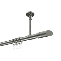 GARDINENSTANGE Sonette Verano 100 cm, 1-l&auml;ufig, 20 mm &Oslash; Edelstahl-Optik