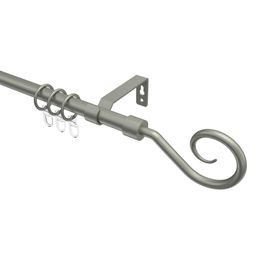 GARDINENSTANGE Olymp Allegra 400 cm (geteilt in 2 x 200 cm), 1-l&auml;ufig, 16 mm &Oslash; Chrom matt