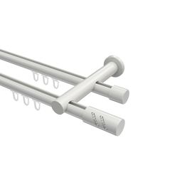 GARDINENSTANGE INNENLAUF Platon Zoena 140 cm, 2-l&auml;ufig, 20 mm &Oslash; Wei&szlig;