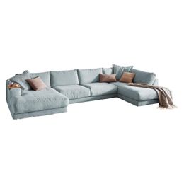 KAWOLA WOHNLANDSCHAFT MADELINE Hellblau Cord
